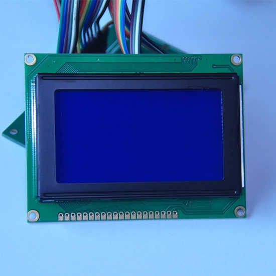 12864 Dot matrix COB LCD module PCB connector STN Blue for Digital ... 12864 Dot matrix COB LCD module PCB connector STN Blue for Digital ...